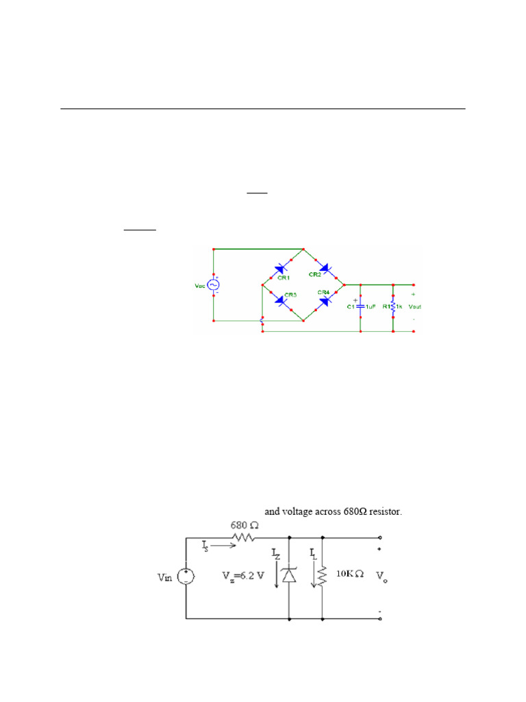 EE361LabManualLab2rev4gp | PDF | Rectifier | P–N Junction