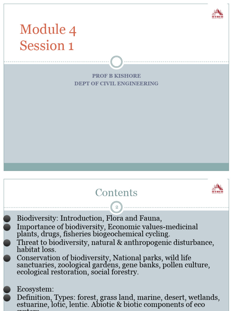 21CV654 MOD4 PPT | PDF | Grassland | Ecosystem