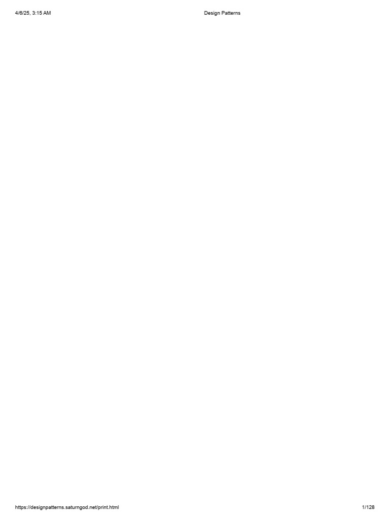 Design Patterns | PDF