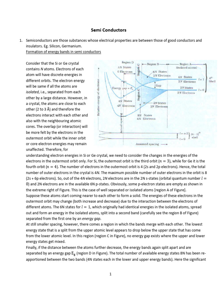 Ch14 Semiconductors Notes 2025 2026 Pdf P N Junction Rectifier