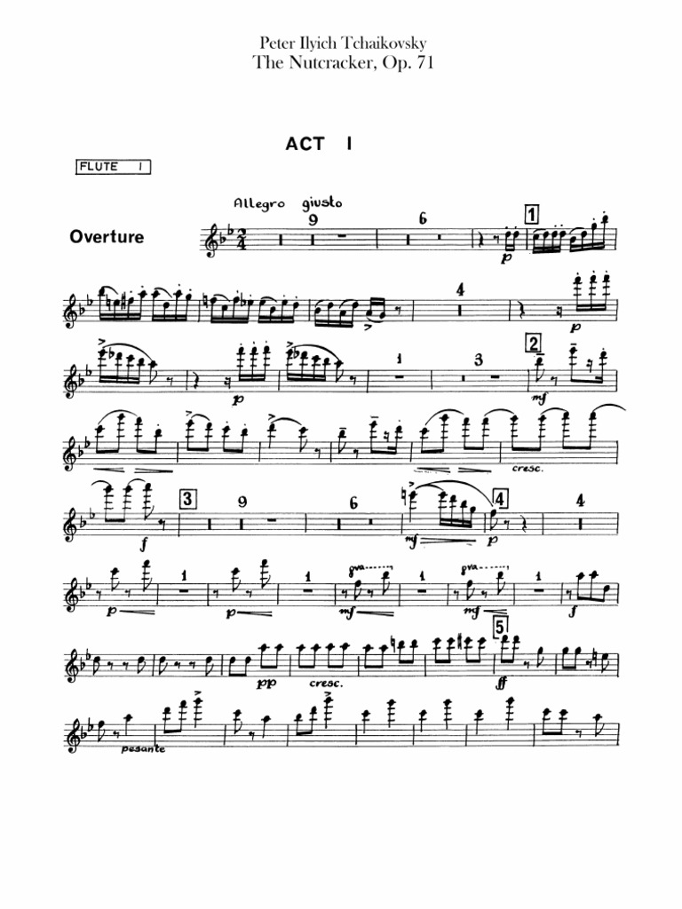 Cascanueces Ballet Full Set Tchaikovsky | PDF