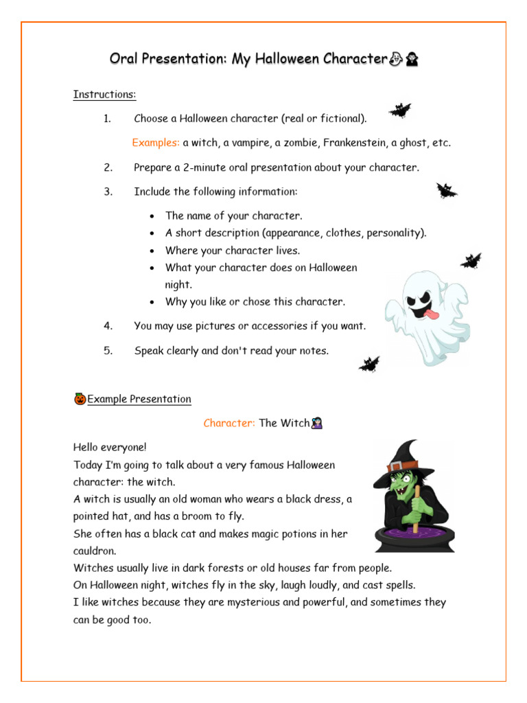 My Halloween Character | PDF