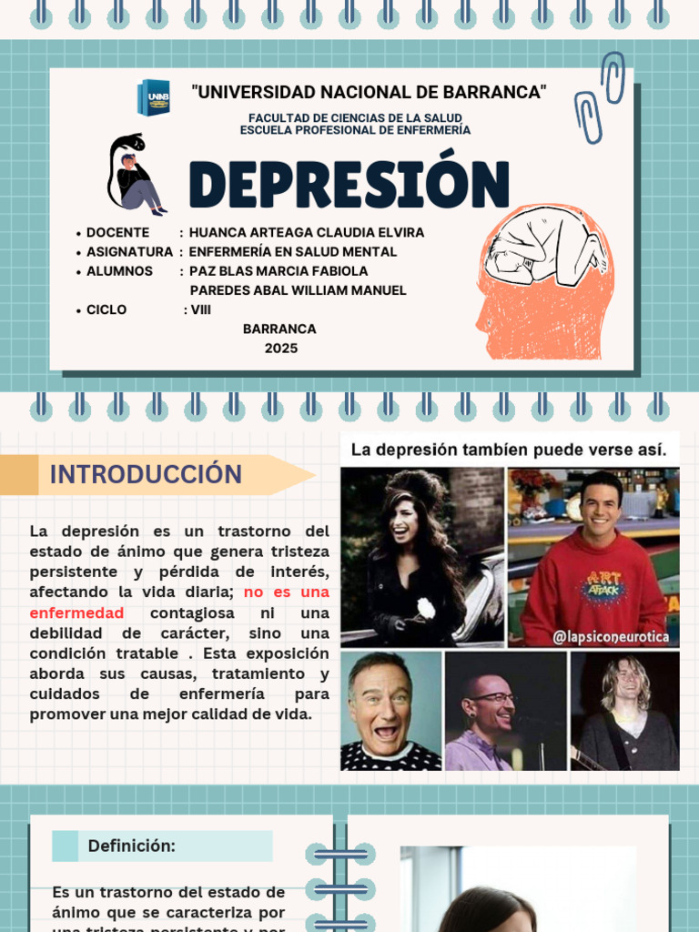 Causas y Tratamiento de la Depresión | PDF | Trastorno depresivo mayor ...