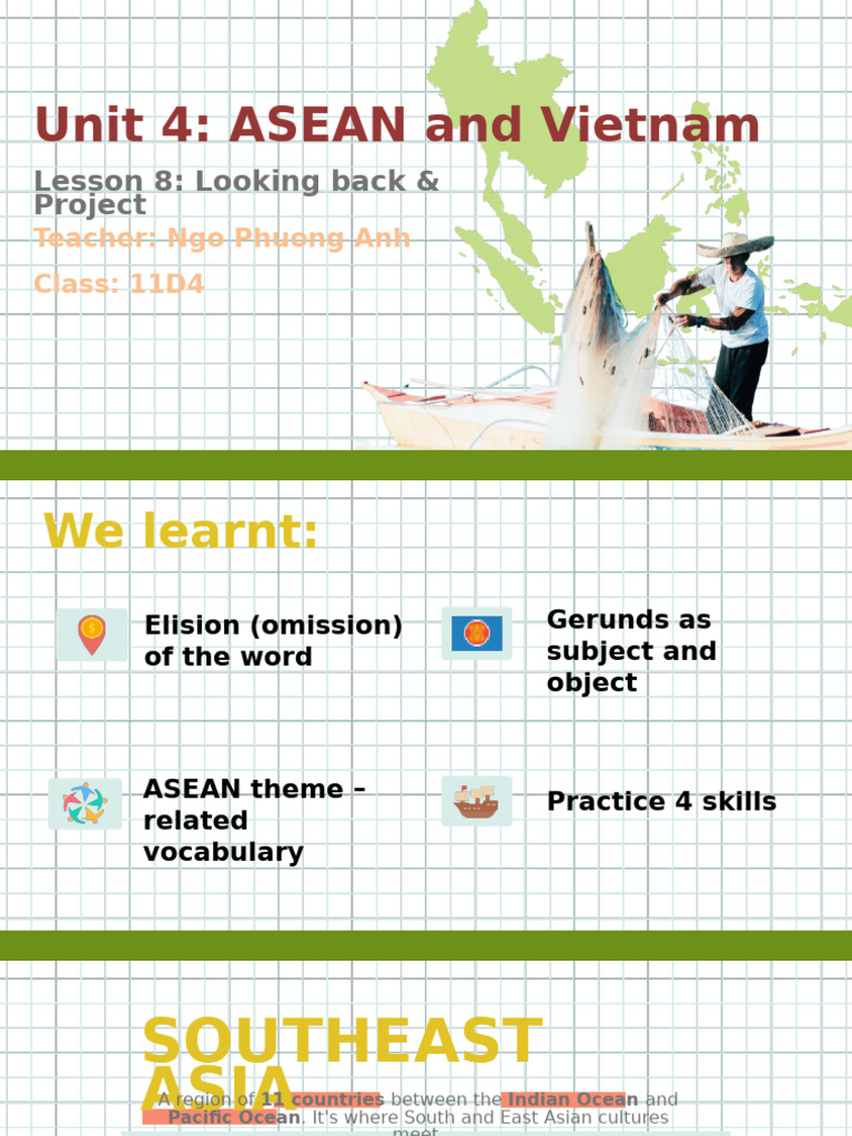 Southeast Asia 101 Presentation in Mustard Yellow, Coral Pink, And Pine Green | PDF | Southeast ...