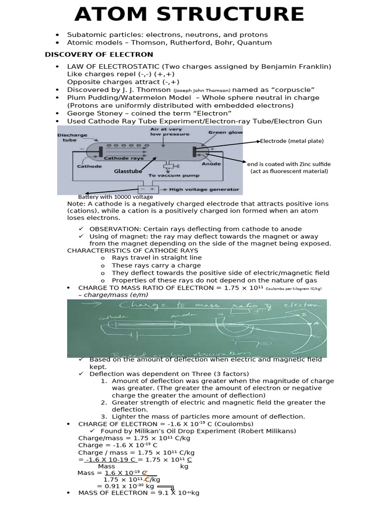 Atom Structure | PDF | Electromagnetic Radiation | Atomic Nucleus