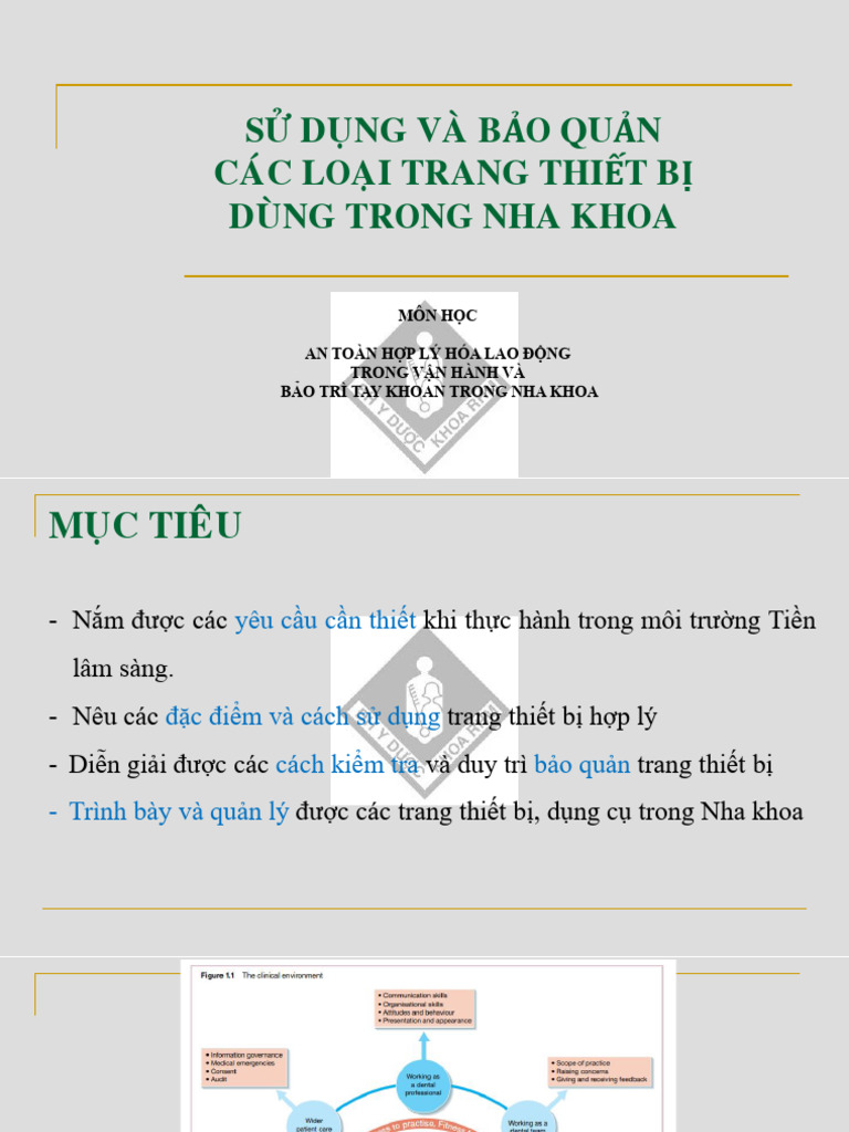 S D NG Và Bảo Quản Trang Thiết Bị | PDF