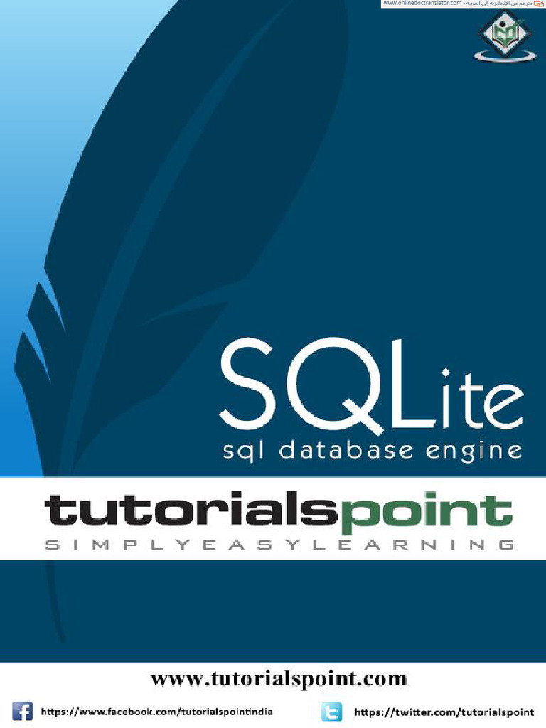 Sqlite Tutorial.en.Ar | PDF