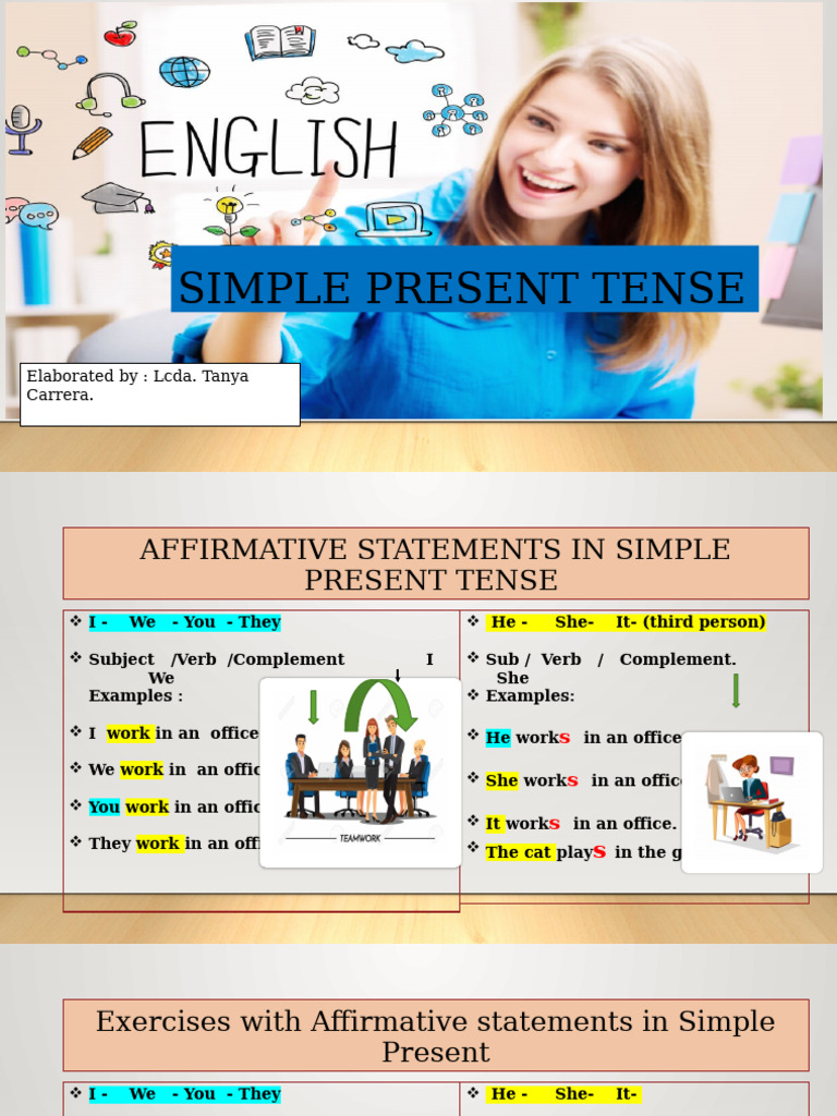 Simple Present Tense Guide | PDF | Language Mechanics | Languages