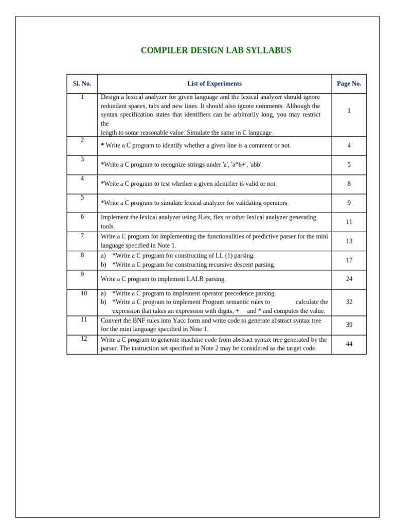 CD Lab 1 | PDF | Parsing | Computer Program