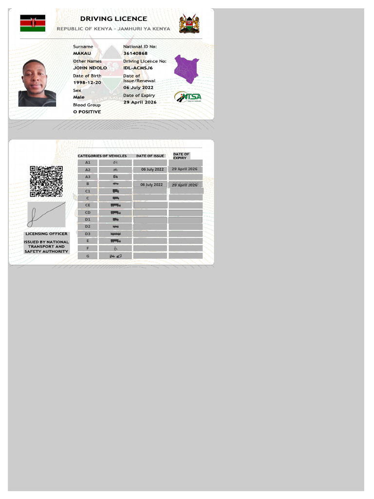 DLR-MOPU66KZR-Electronic Driving License PIC | PDF