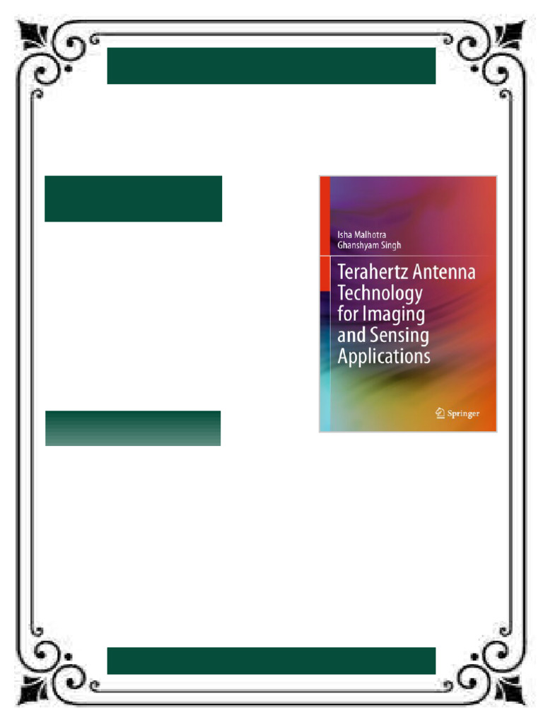 Terahertz Antenna Technology for Imaging and Sensing Applications Isha ...