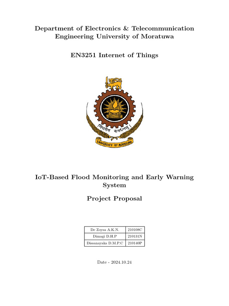 IoT Flood Monitoring & Warning System | PDF | Internet Of Things | User ...