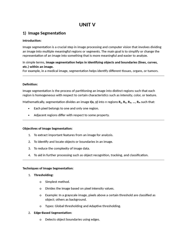 Dl 5 made | PDF | Image Segmentation | Deep Learning
