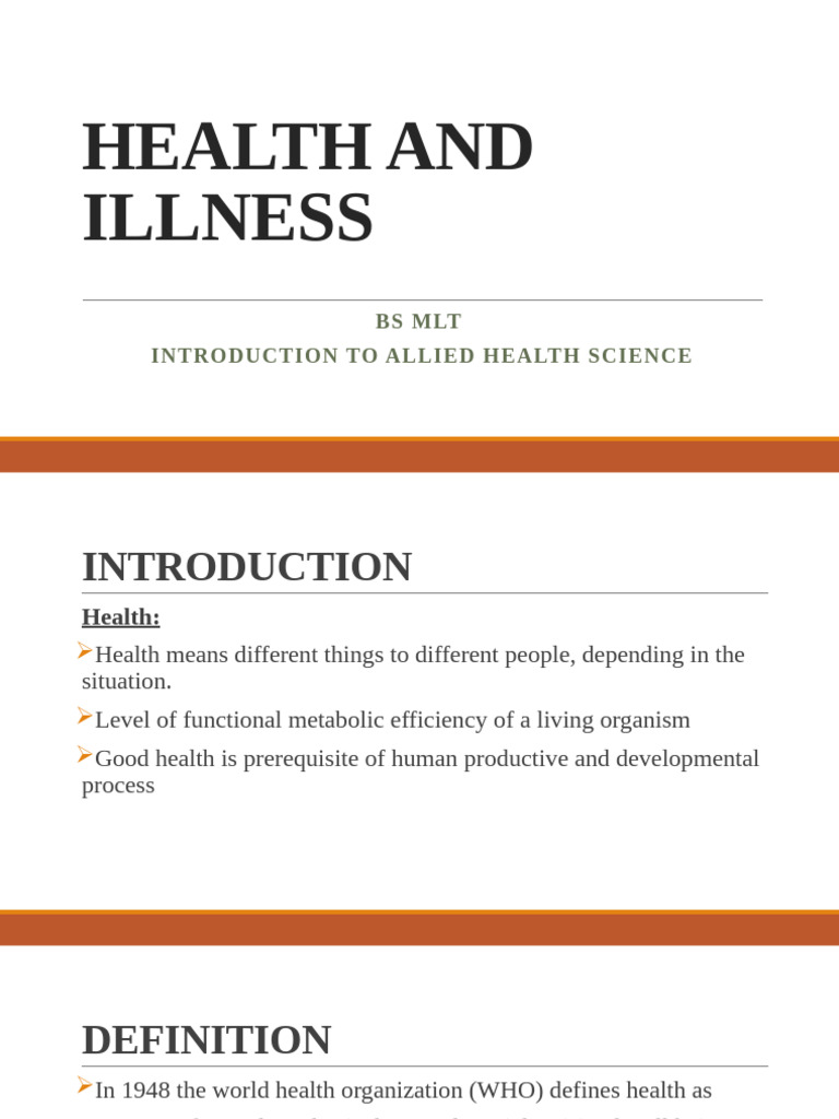 Understanding Health and Illness Concepts | PDF | Well Being | Health Care