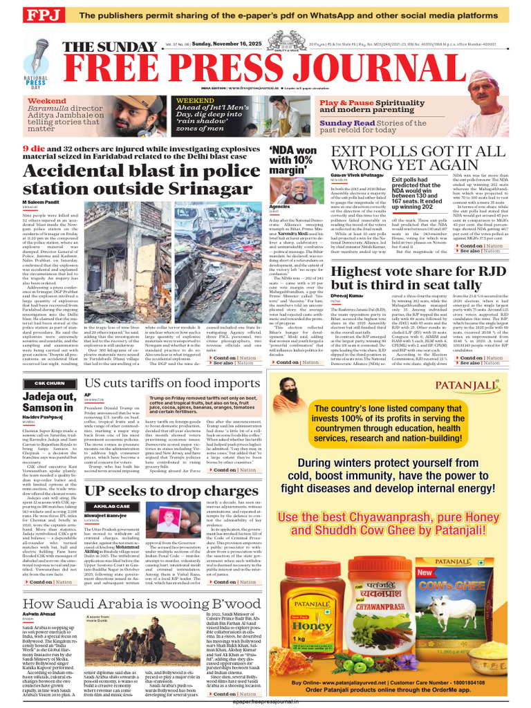 Free Press Journal 16-11-2025 | PDF