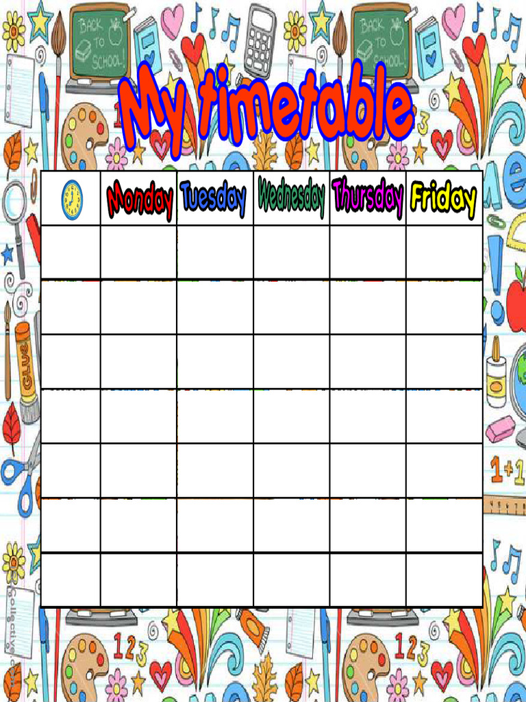 My Timetable 2 | PDF