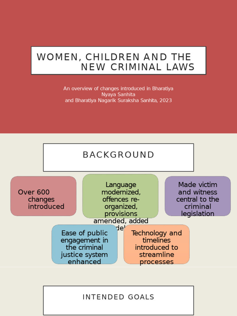 Women and Children in New Criminal Laws | PDF | Arrest | Rape
