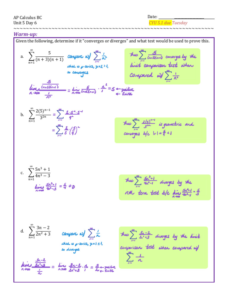 U5AD6BC Practice With All The Tests Key | PDF | Mathematical Analysis ...