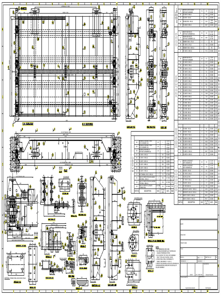 Structural Steel Gate Assembly Details | PDF | Metalworking