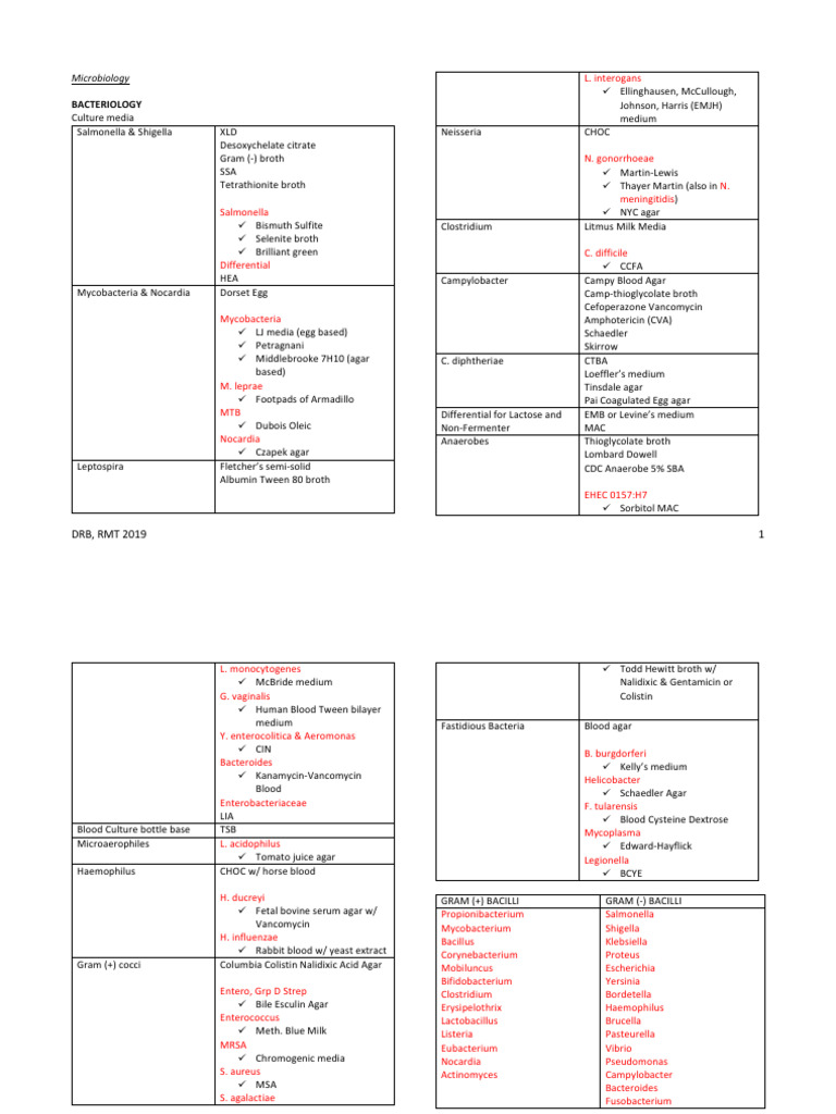 Micro Review | PDF | Gram Negative Bacteria | Bacteria