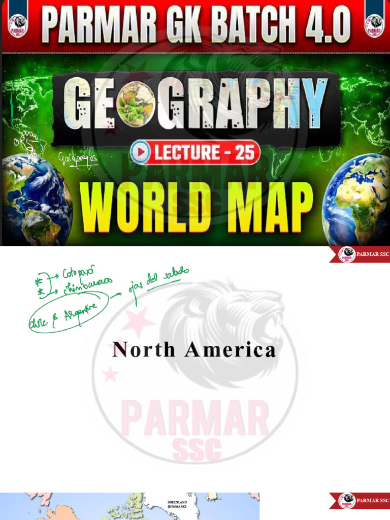 World Map (Part-2) (Class PDF | PDF