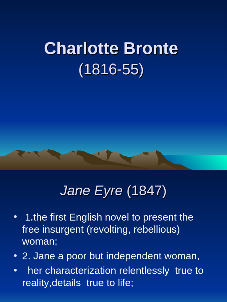 Analyzing Jane Eyre's Characterization | PDF