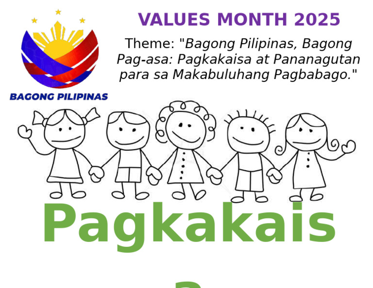 Kinder Worksheets - Values Month | PDF