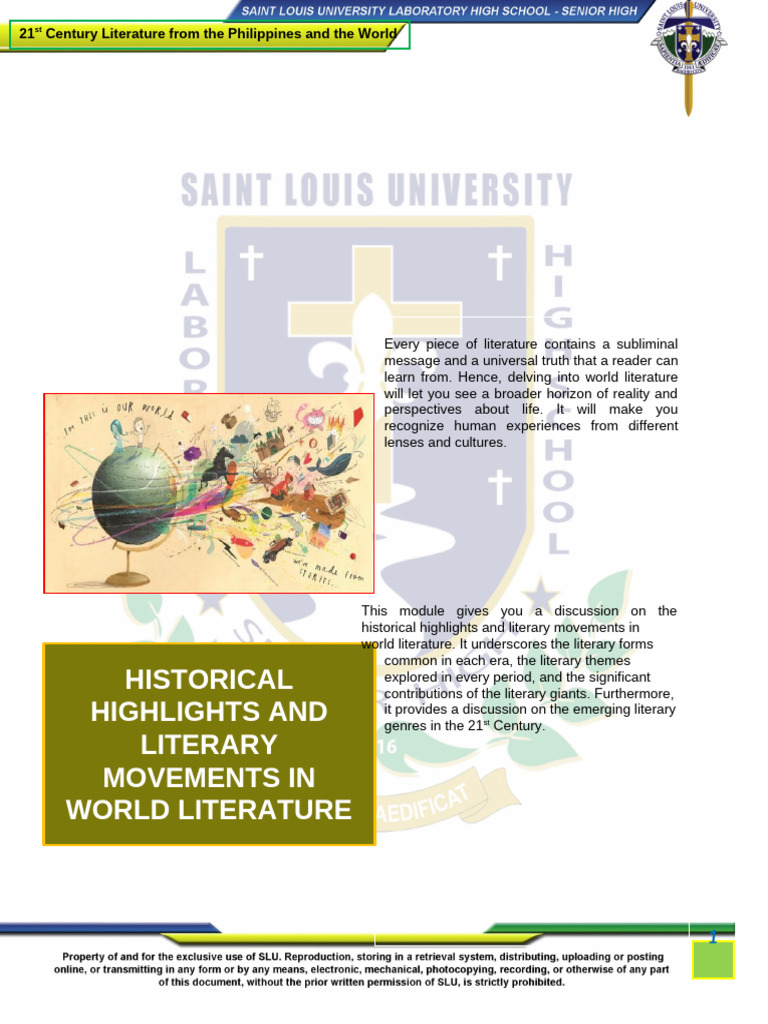 World Literature: Historical Movements | PDF | Postmodern Literature ...