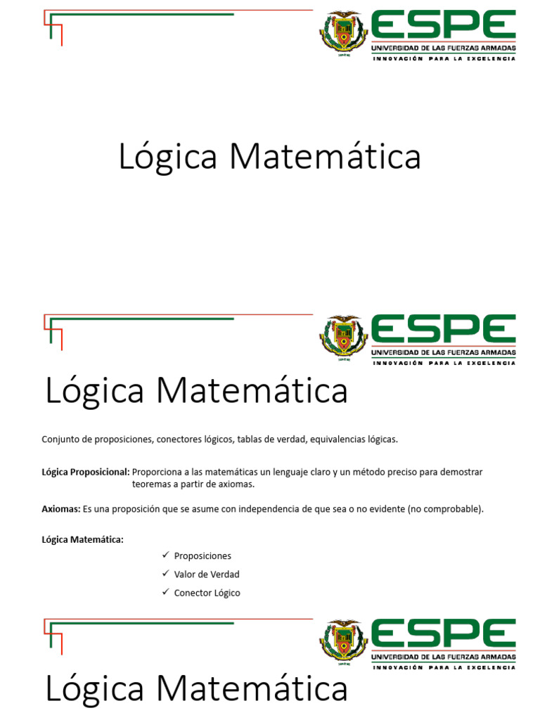 Lógica Matemática | PDF | Proposición | Lógica
