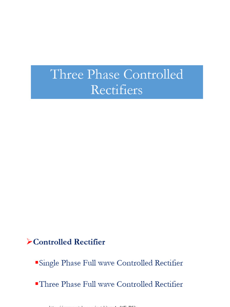 Three Phase Controlled Rectifier | PDF | Rectifier | Electrical Equipment
