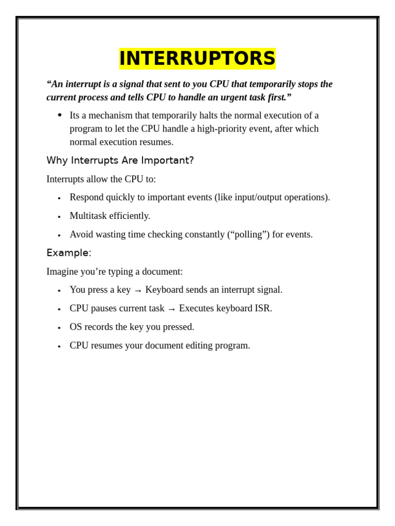 Interrupt or s | PDF | Operating System | System Software