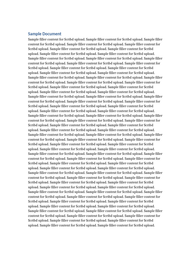 Sample 2 | PDF | Scribd