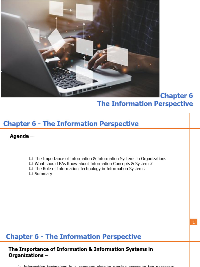 CH 6 - The Information Perspective-Ppt30 | PDF | Information | Decision ...