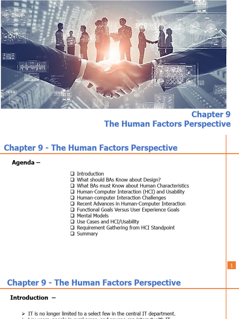 Human Factors in Business Analysis | PDF | Human–Computer Interaction ...