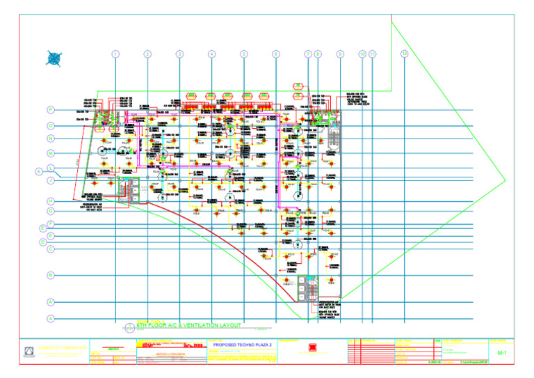 Tp2 6th Floor Ac and Ventilation Layout Page 01 | PDF