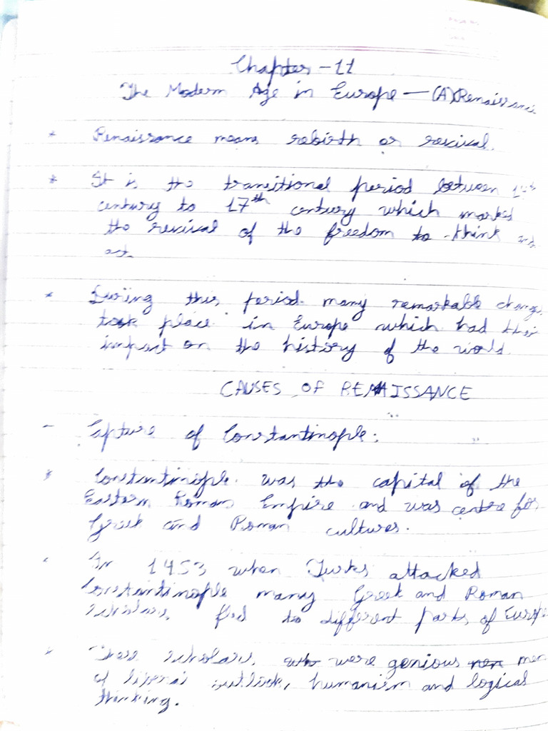 Rennaisance NOTES | PDF