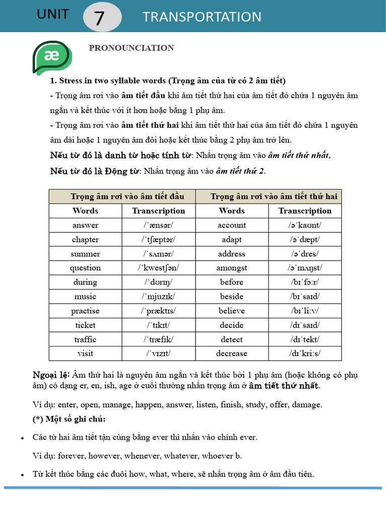 Ilsw7bài B TR Unit 7 | PDF
