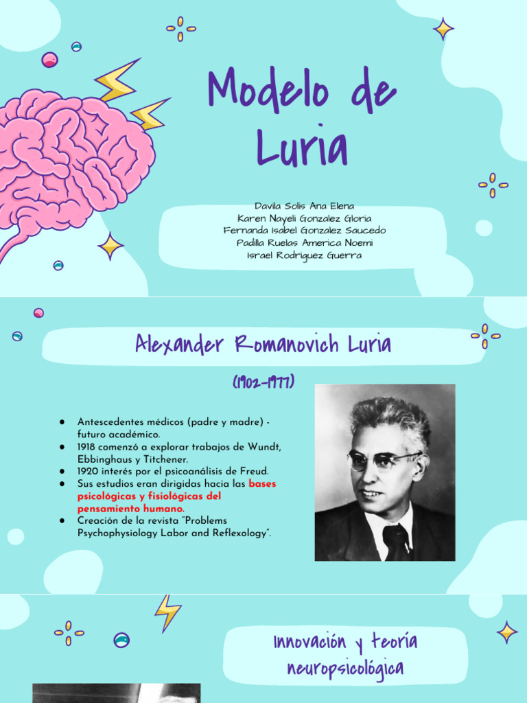 Modelo Neuropsicológico de Luria | PDF | Cerebro | Neuropsicología