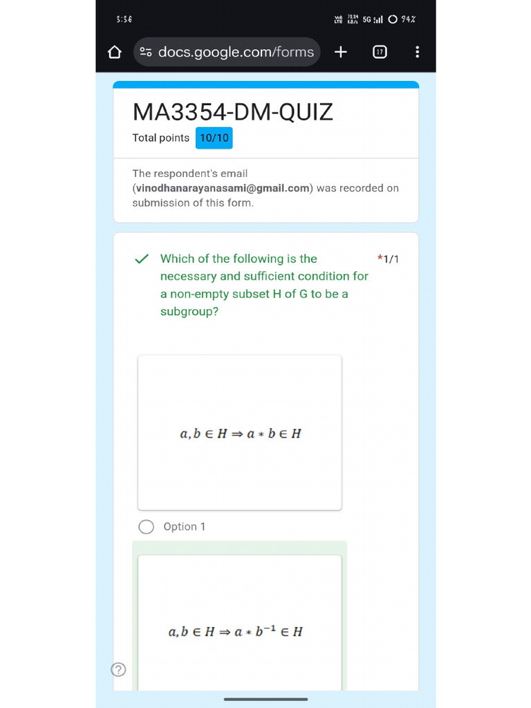 Maths Quiz | PDF
