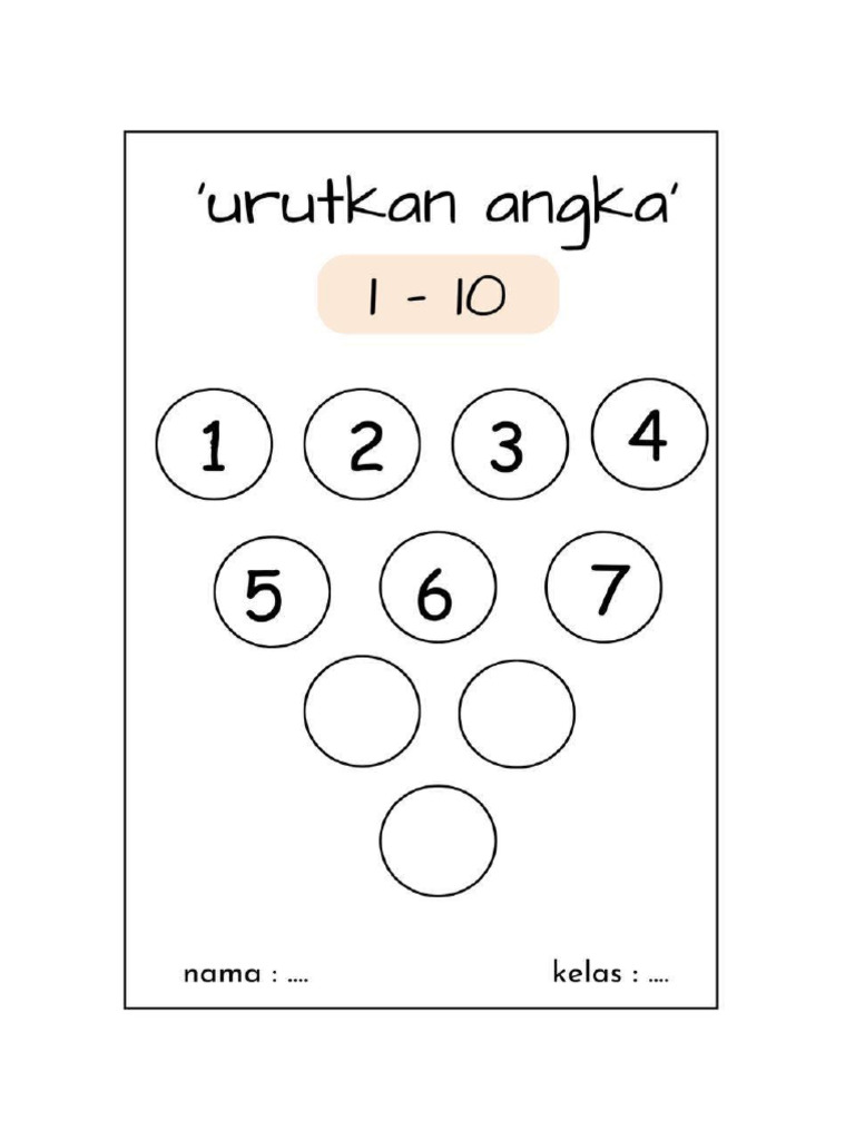 Mengenal Angka 1-10 | PDF
