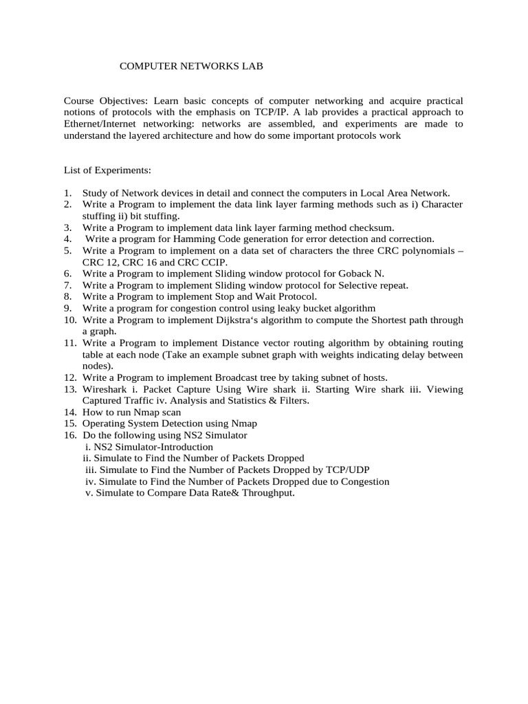 Computer Networks La2 | PDF