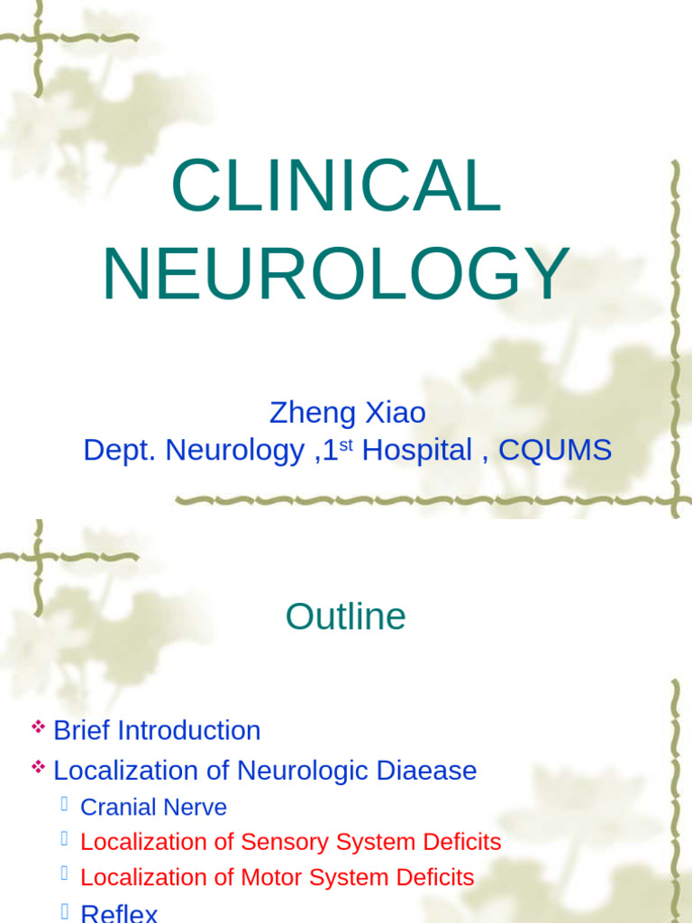 1. Localization of Sensory 肖争1 | PDF | Neurology | Central Nervous System