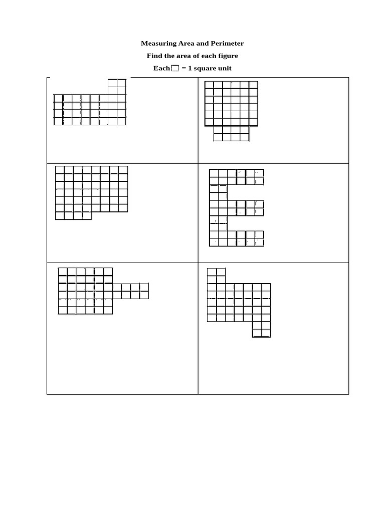 Measuring Area and Perimeter | PDF