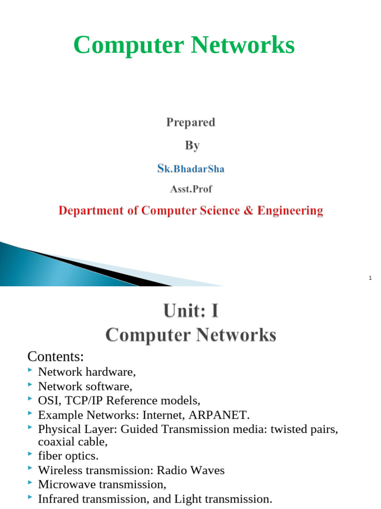 Unit 1 | PDF | Computer Network | Network Topology