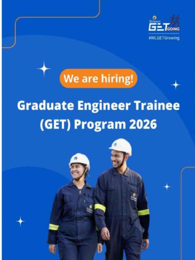 Reliance GET Recruitment 2026 Open Now | PDF