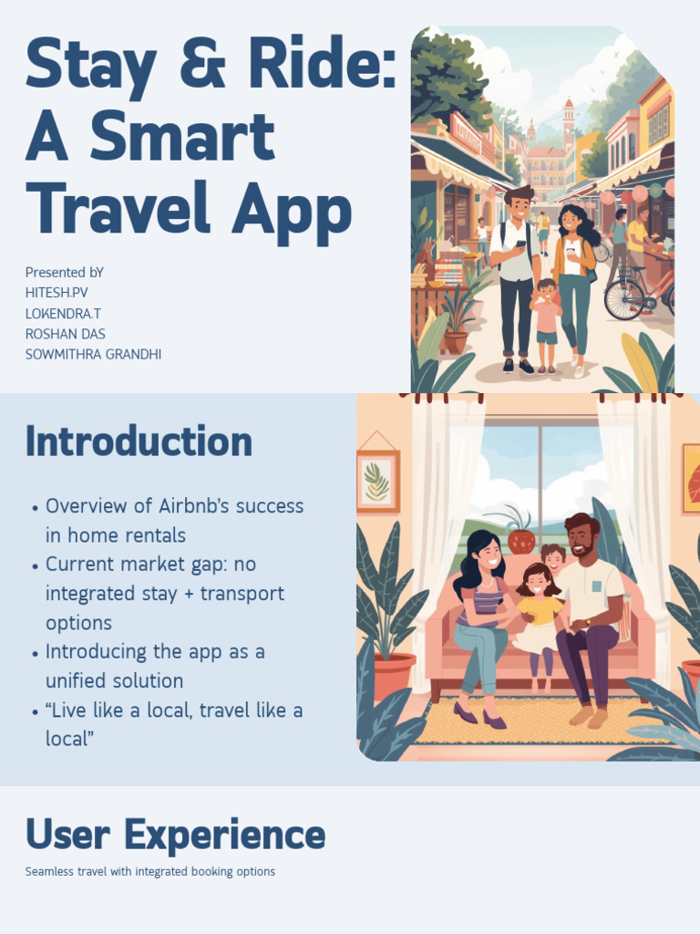 Presentation - Stay & Ride A Smart Travel App | PDF
