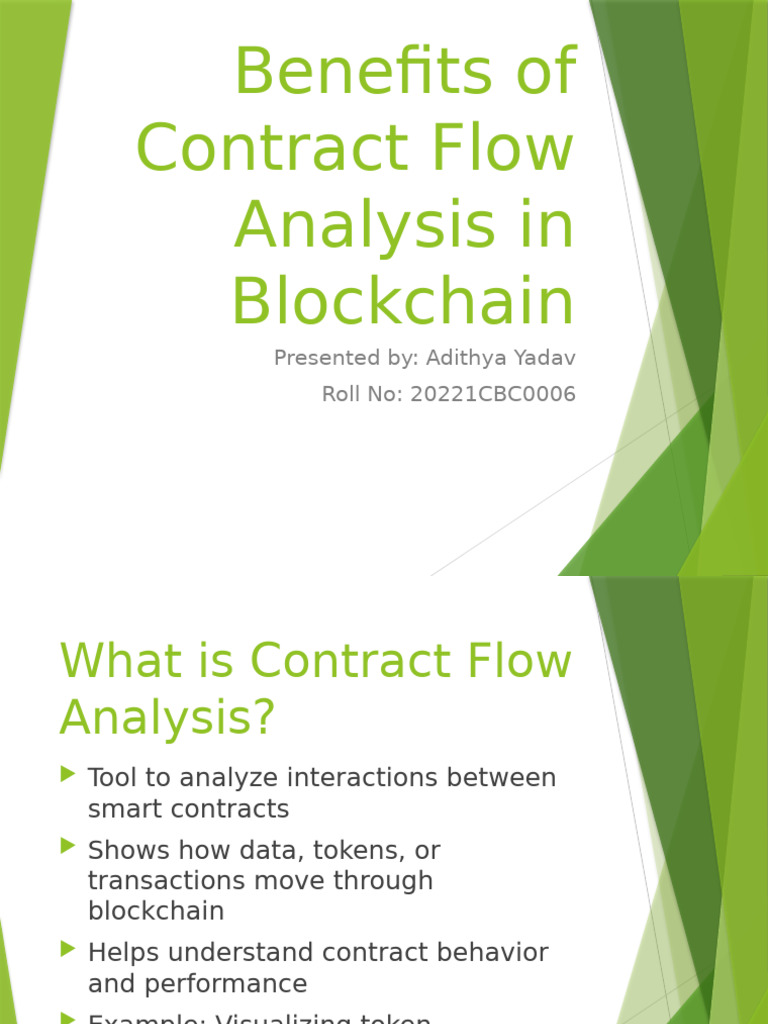 Benefits of Contract Flow Analysis Presentation | PDF