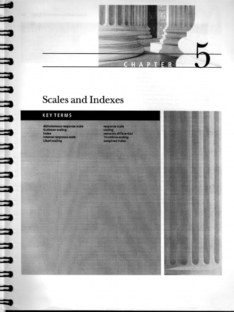 Capitulo 5 Trochim Scales and Indexes | PDF