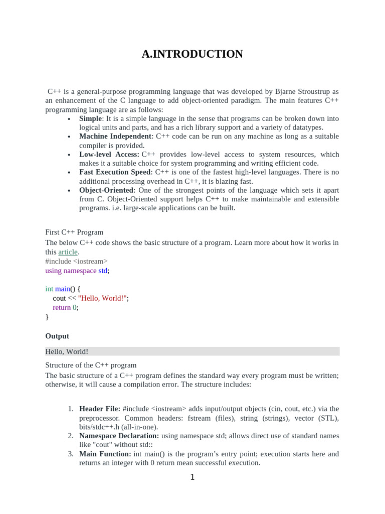 Shivammittalc++ Industrial Training Report | PDF | C++ | Computer Program