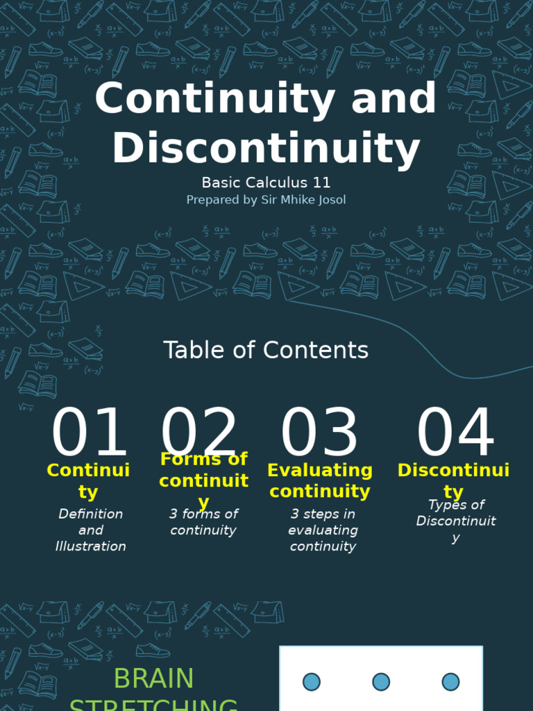 Continuity and Discontinuity | PDF | Continuous Function | Function ...